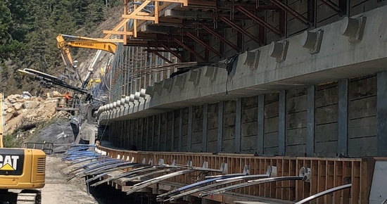Caltrans Continues Work on Retaining Walls at Last Chance Grade ...